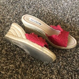 American Eagle By Payless | Shoes | Red American Eagle Wedges | Poshmark